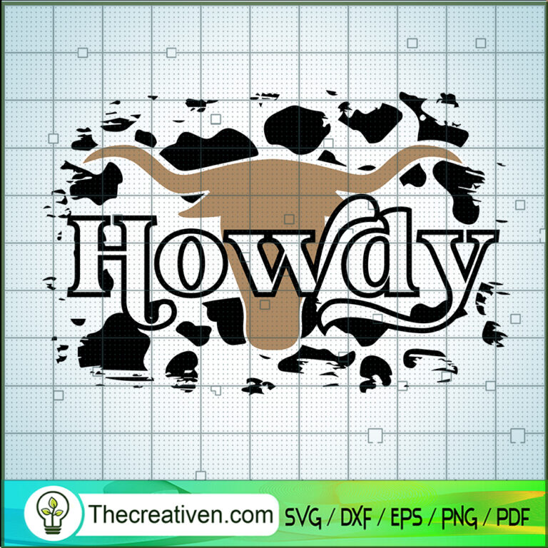 Howdy SVG, Cow Skull SVG, Cowboy SVG - Premium & Original SVG Cut Files