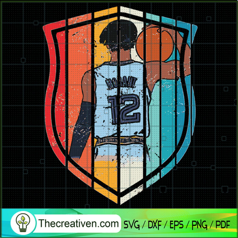 Retro Ja Morant SVG, Basketball Player SVG, NBA SVG - Premium ...
