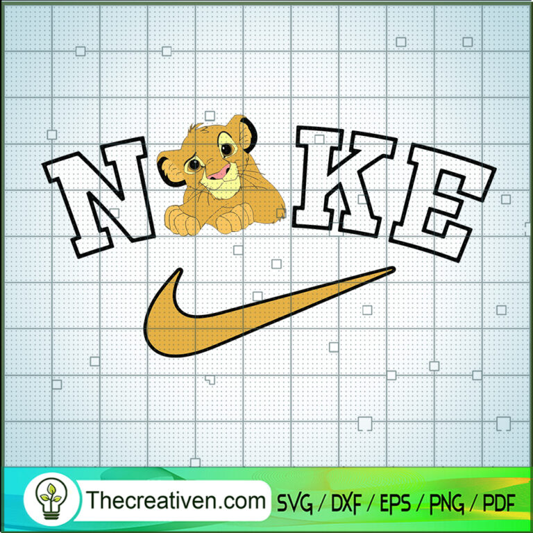 Nike X Simba Kid SVG, Lion King SVG, Disney Movie SVG - Premium ...