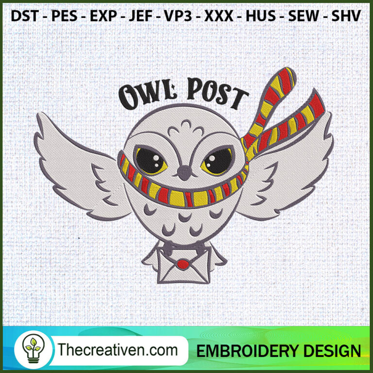 Harry Potter Owl Post Embroidery Designs, Harry Potter Embroidery ...