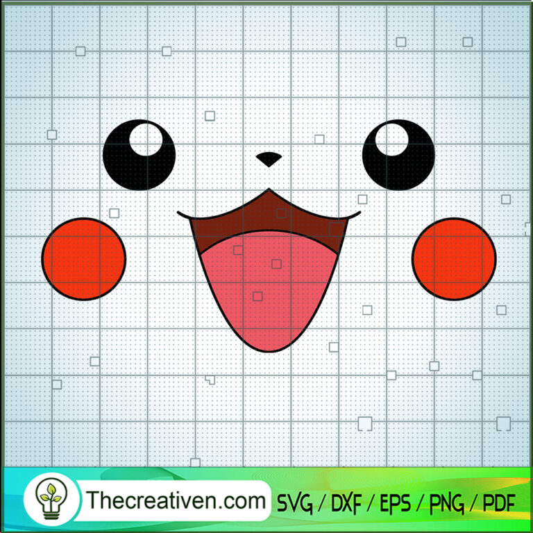 Cute Pikachu Face SVG, Pokemon SVG, Pikachu SVG - Premium & Original ...