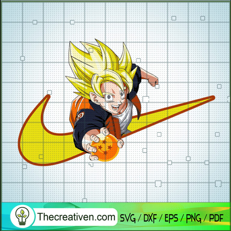 Nike With Goku Take 3 Star Ball SVG, Nike Logo SVG, Goku SVG - Premium ...