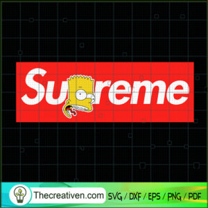 Supreme Simpson SVG, Supreme Logo SVG, Hypebeast SVG - Premium ...