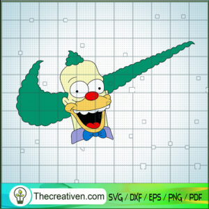 The Simpson Krusty The Clown Nike Logo SVG, Bart Simpson SVG, Funny ...