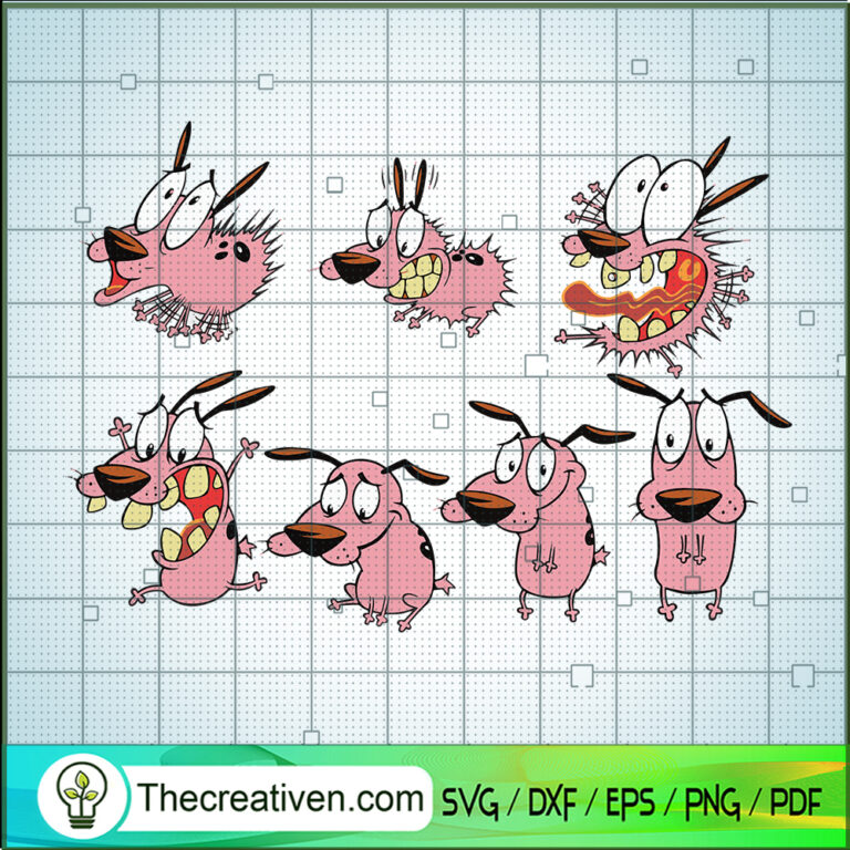 Courage The Cowardly Dog Emoji SVG, TV Series SVG, Courage SVG ...