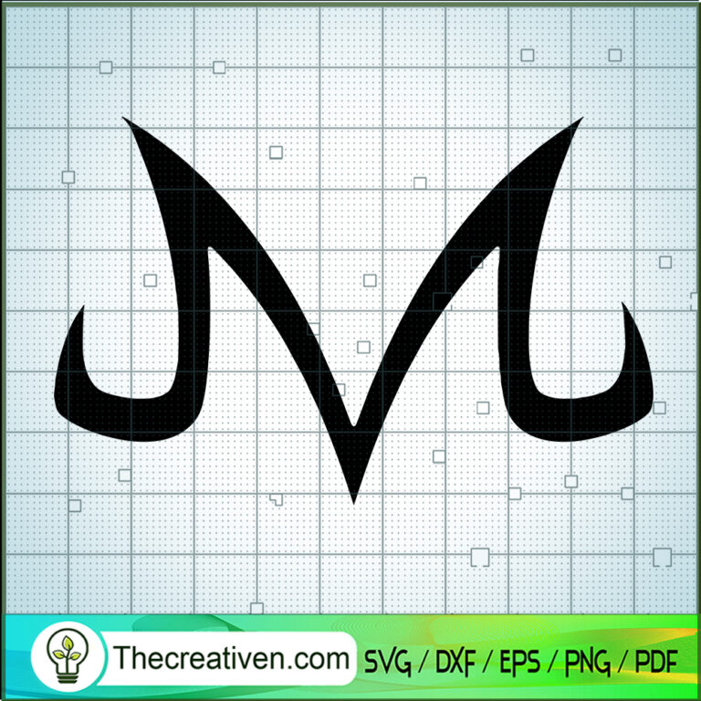 Majin Buu M Logo SVG, Majin Buu SVG, M Letter SVG - Premium & Original ...