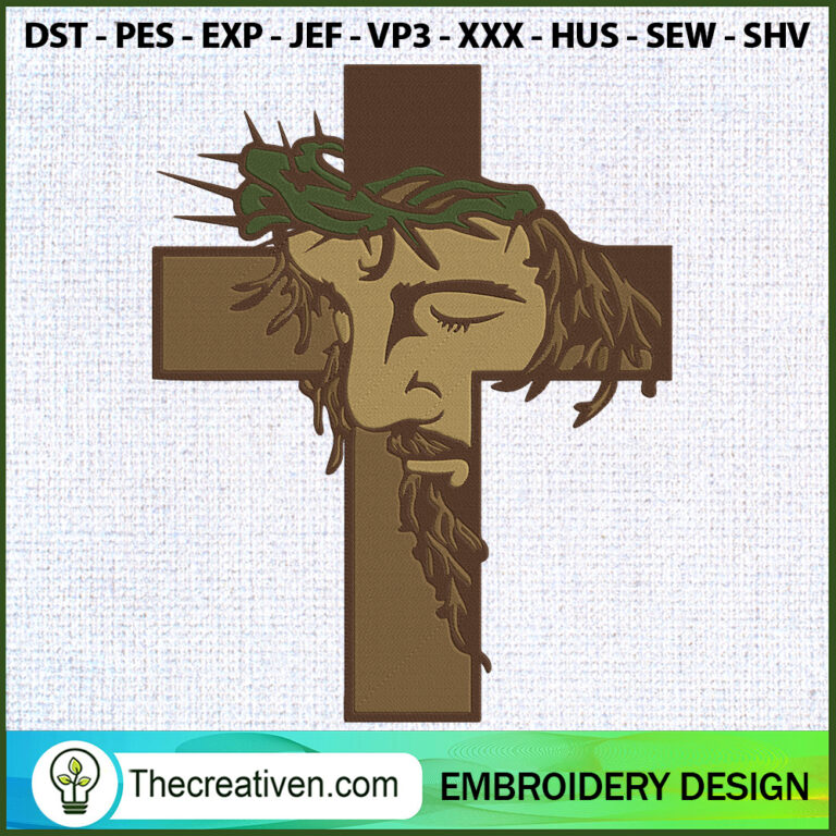 Cross Embroidery Designs, Jesus Machine Embroidery Design, Machine ...