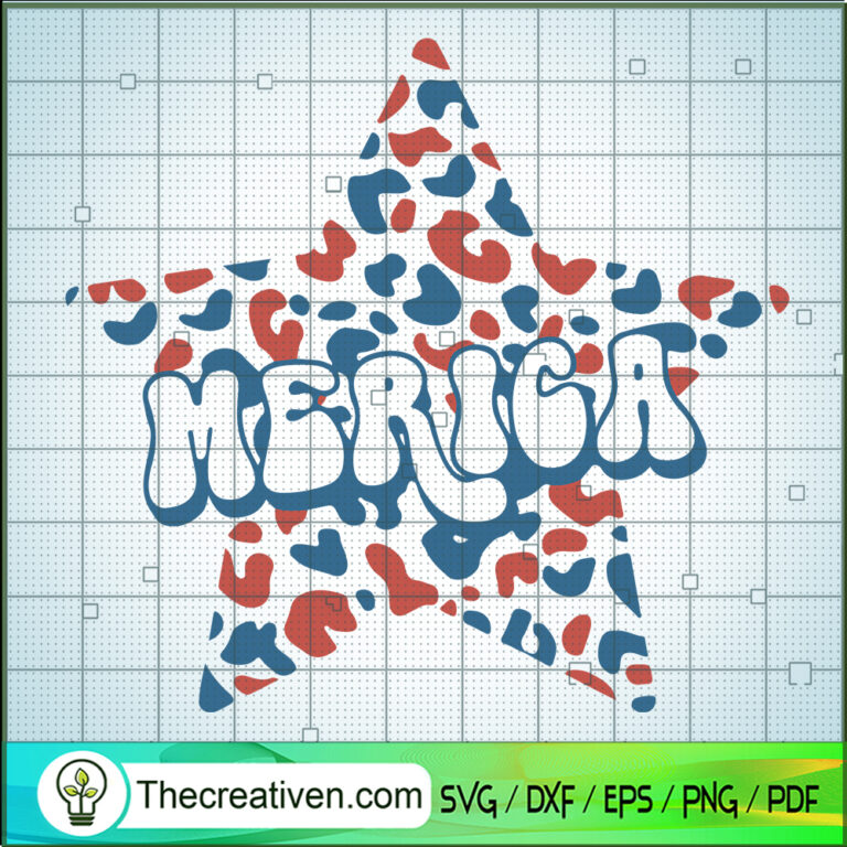 Merica Star SVG, Merica SVG, American SVG - Premium & Original SVG Cut ...