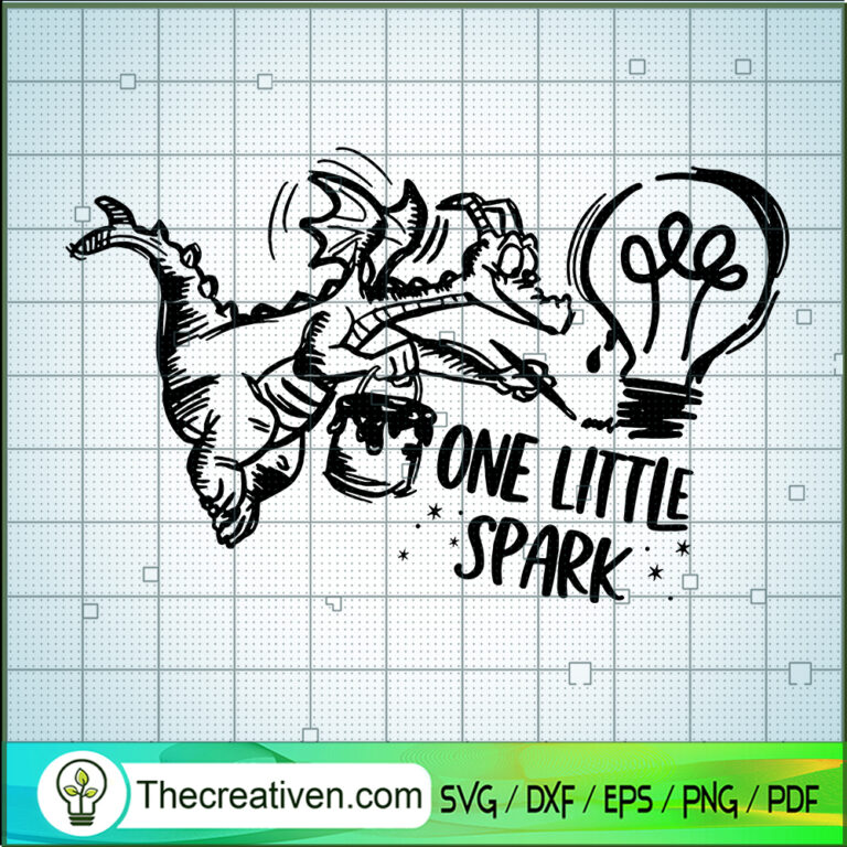 One Little Spark SVG, Cute Maleficent Dragon SVG, Disney SVG - Premium ...