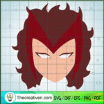 Wanda Head SVG, Scarlet Witch SVG, Marvel SVG, Avengers Characters SVG ...