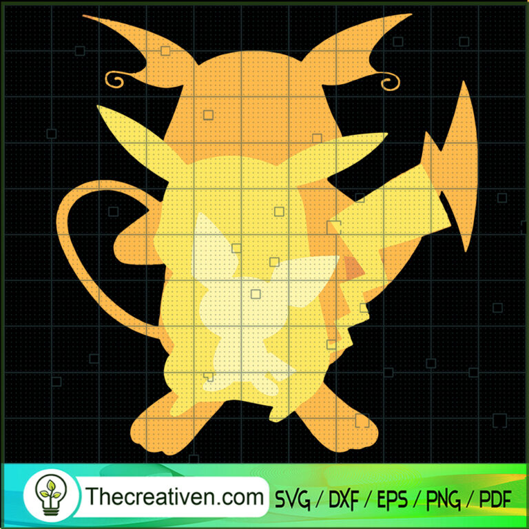 Pichu Pikachu Raichu SVG, Pikachu Shadow SVG, Pokemon Dex SVG - Premium ...