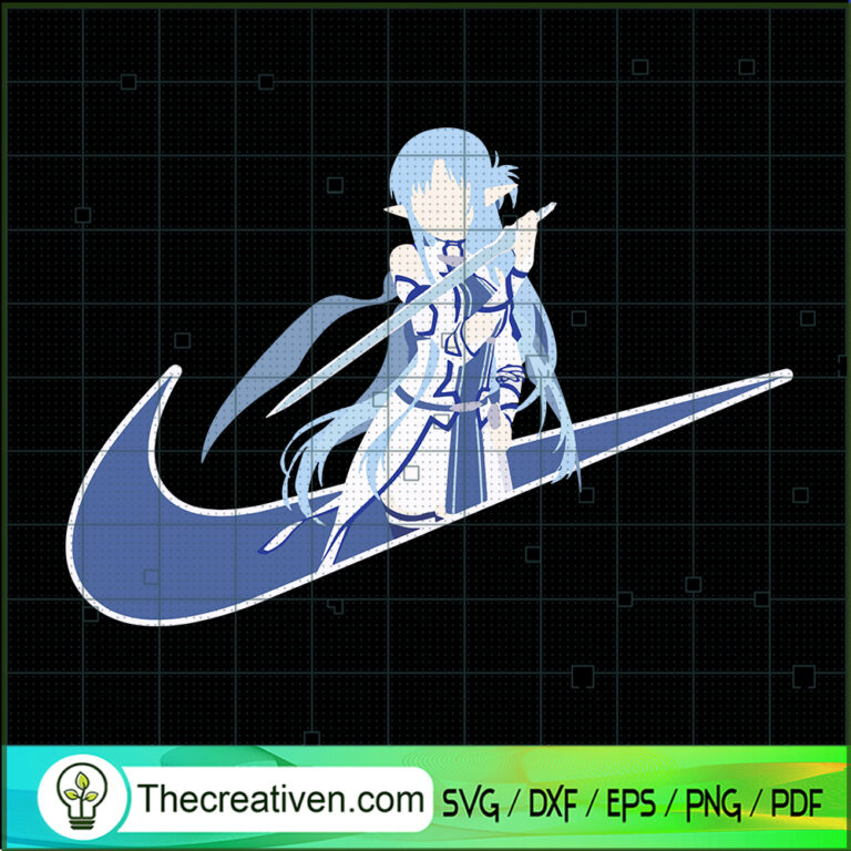 Nike X Yuuki Asuna SVG, Nike Logo SVG, Sword Art SVG - Premium ...