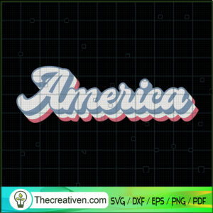 Retro Words America SVG, America SVG, Vintage America SVG - Premium ...
