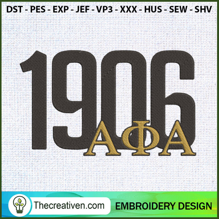 1906 Alpha Phi Alpha Embroidery Designs, Historically Black Colleges ...