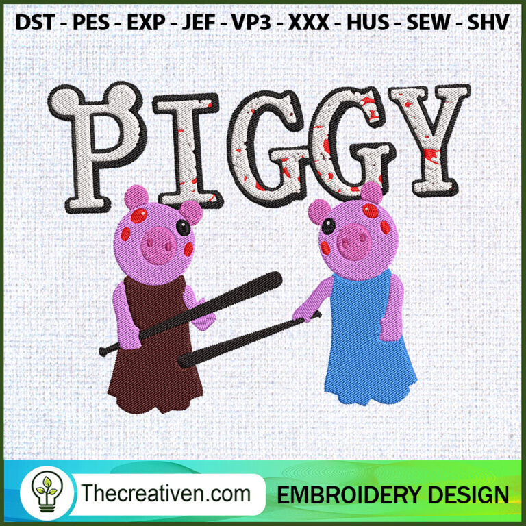 Piggy Dou Embroidery Designs, Roblox Piggy Machine Embroidery Design ...