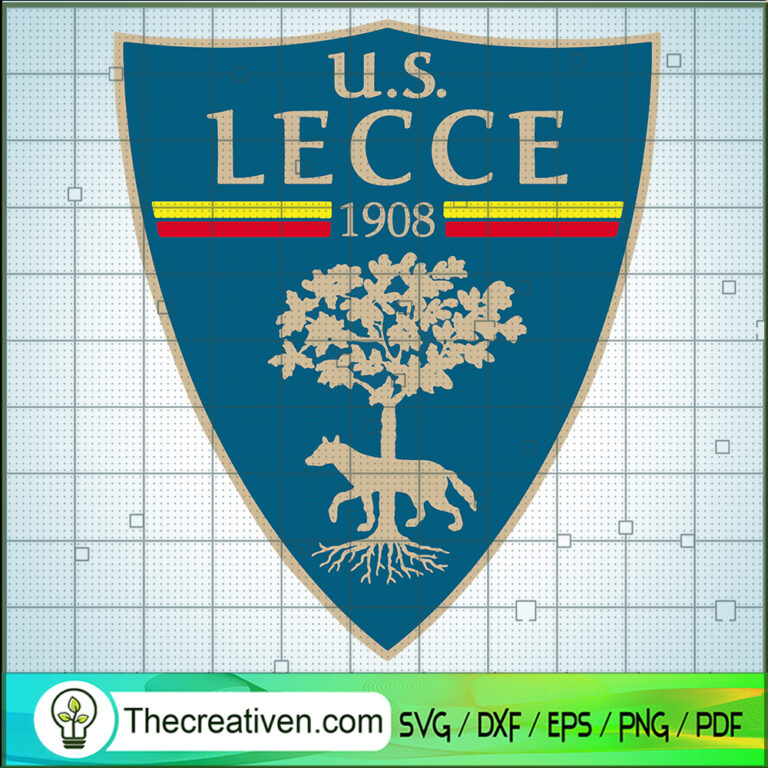 U.S Lecce 1908 SVG, US Leece Logo SVG, Football Team SVG - Premium ...
