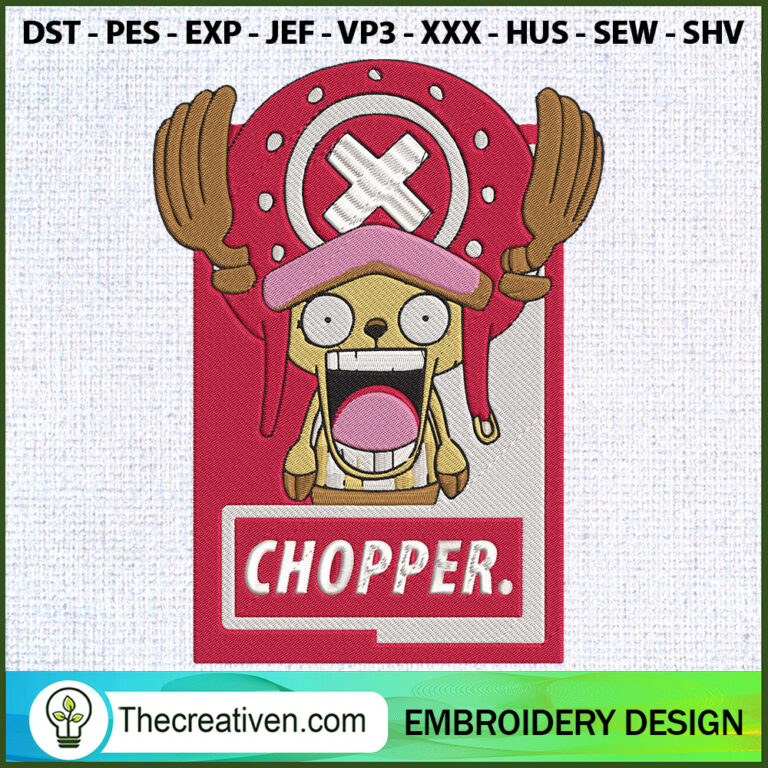 Tony Tony Chopper Oh Embroidery Designs, One Piece Machine Embroidery ...