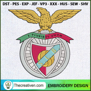 S.L. Benfica Embroidery Designs, UEFA Champions League Machine ...
