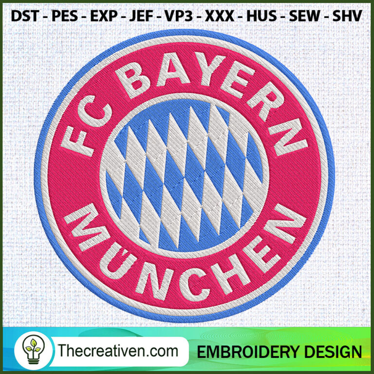 FC Bayern München Embroidery Designs, UEFA Champions League Machine ...