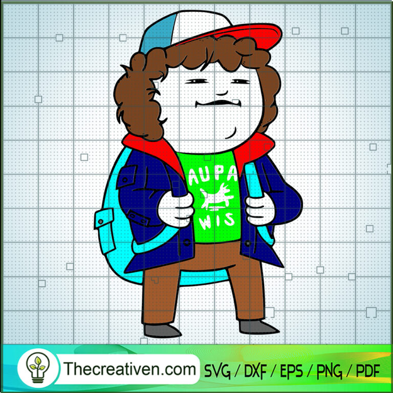 Cute Chibi Dustin SVG, Dustin Henderson SVG, Stranger Things SVG ...
