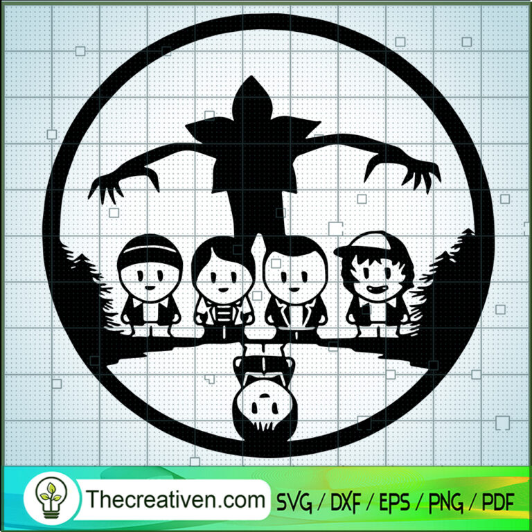 Chibi Characters SVG, Stranger Things SVG, Friends Group SVG - Premium ...