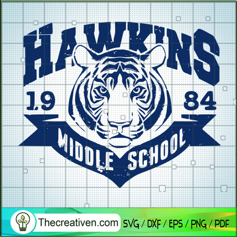 Hawkins Middle School Logo SVG, Stranger Things SVG, Middle School 1984 ...