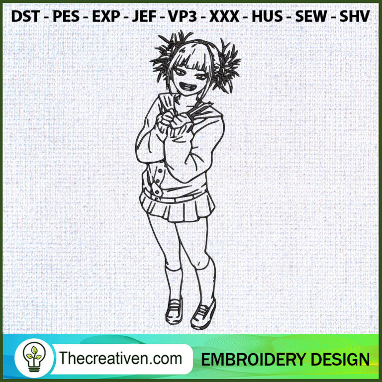 Himiko Toga Embroidery Designs, My Hero Academy Machine Embroidery ...