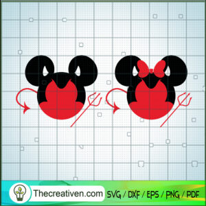 Mouse Devils SVG, Mickey And Minnie Devils SVG, Disney Halloween SVG ...