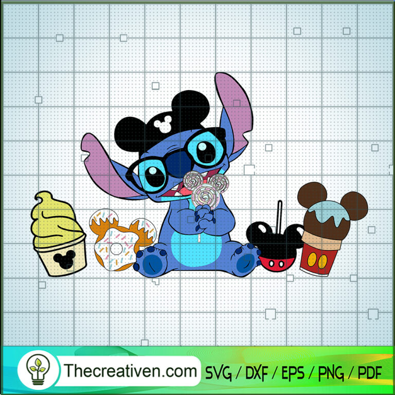 Stitch Snack Goal SVG, Snacking Stitch SVG, Walt Disney SVG - Premium ...