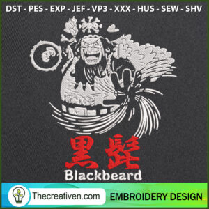 Blackbeard Embroidery Designs, One Piece Machine Embroidery Design ...