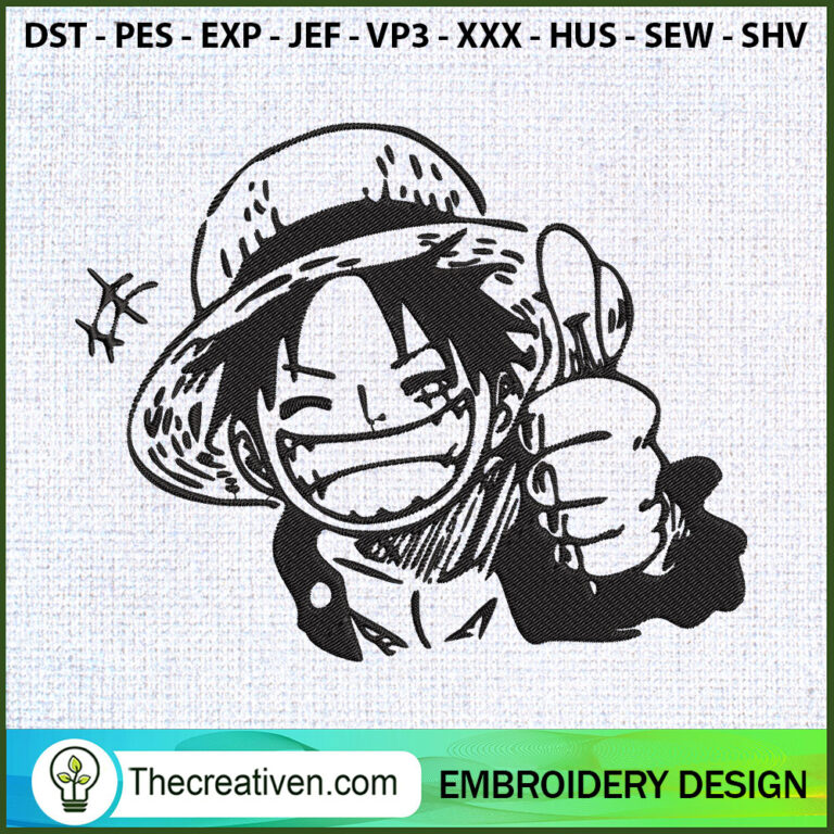 Luffy Laugh Super Like Embroidery Designs, One Piece Machine Embroidery ...