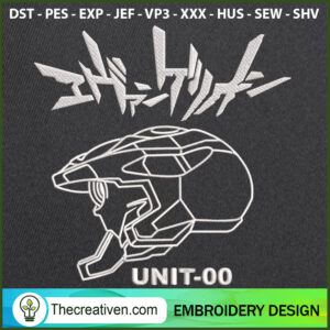 Evangelion EVA Unit 00 Embroidery Designs, Neon Genesis Evangelion ...