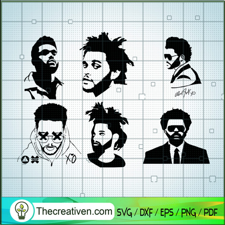 The Weekend Face Bundle SVG, The Weekend SVG, Singer SVG - Premium ...