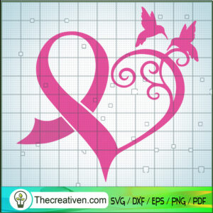 Cancer Heart SVG, Cancer Ribbon SVG, Dove SVG - Premium & Original SVG ...