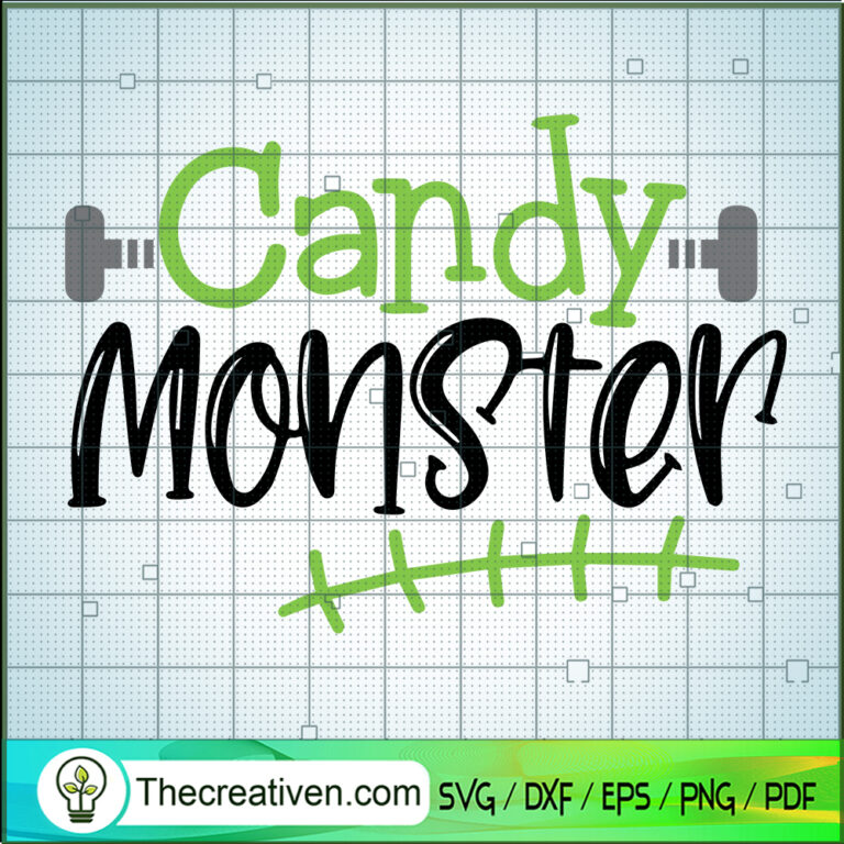 Candy Monster SVG, Monster Frankenstein SVG, Spooky Halloween SVG ...