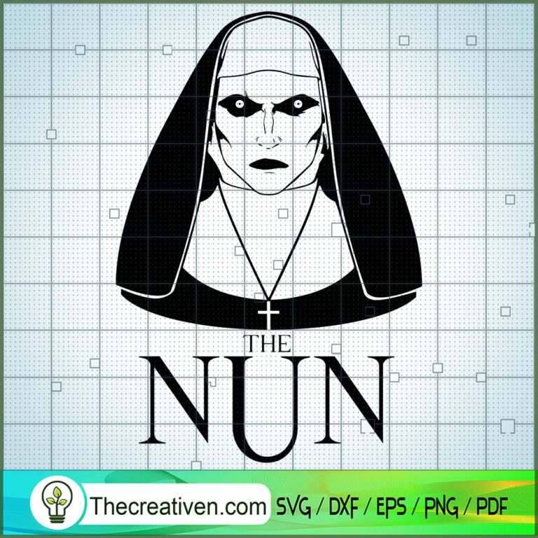 The Nun SVG, Scary Movie SVg, Valak Halloween Horror SVG - Premium ...