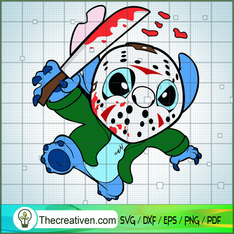 Stitch X Jason Voorhees SVG, Horror Stitch SVG, Stitch Halloween SVG ...