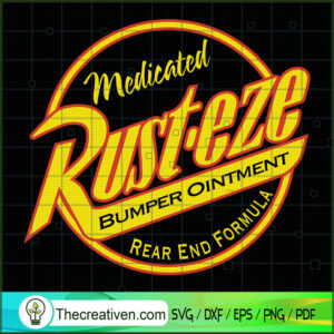 Medicated Rust-Eze Bumper Ointment Rear End Formula SVG, Rust-eze Logo ...