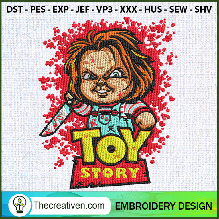 Chucky Toy Story Embroidery Designs, Halloween Machine Embroidery ...