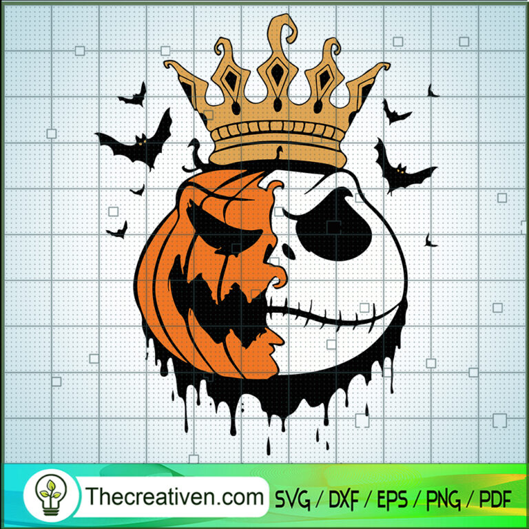 King Jack SVG, Jack Skellington SVG, King Crown Jack SVG - Premium ...