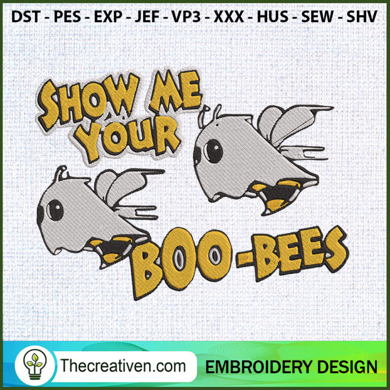 Show Me Your Boo Bees Embroidery Designs, Halloween Machine Embroidery ...