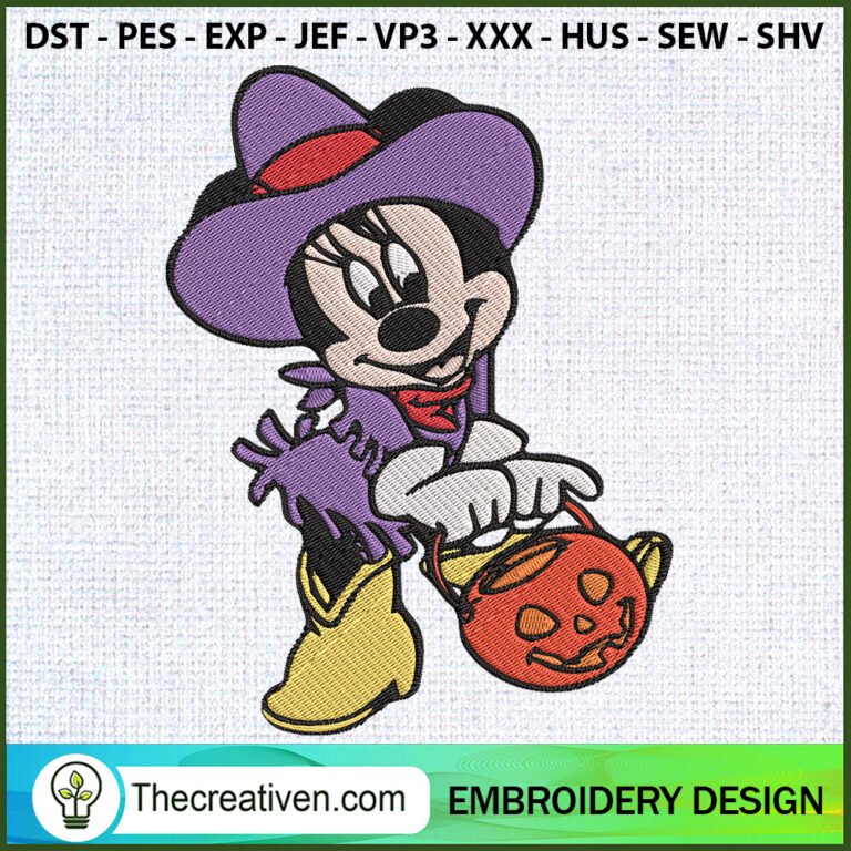 Minnie Jason Embroidery Designs, Halloween Machine Embroidery Design ...