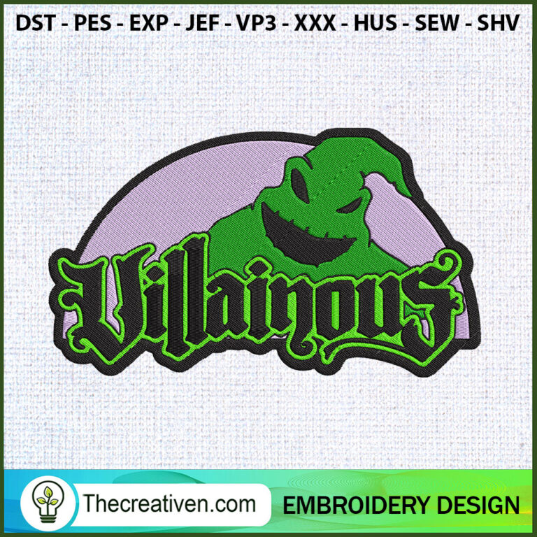 Oogie Boogie Villainous Nightmare Before Christmas Embroidery Designs ...