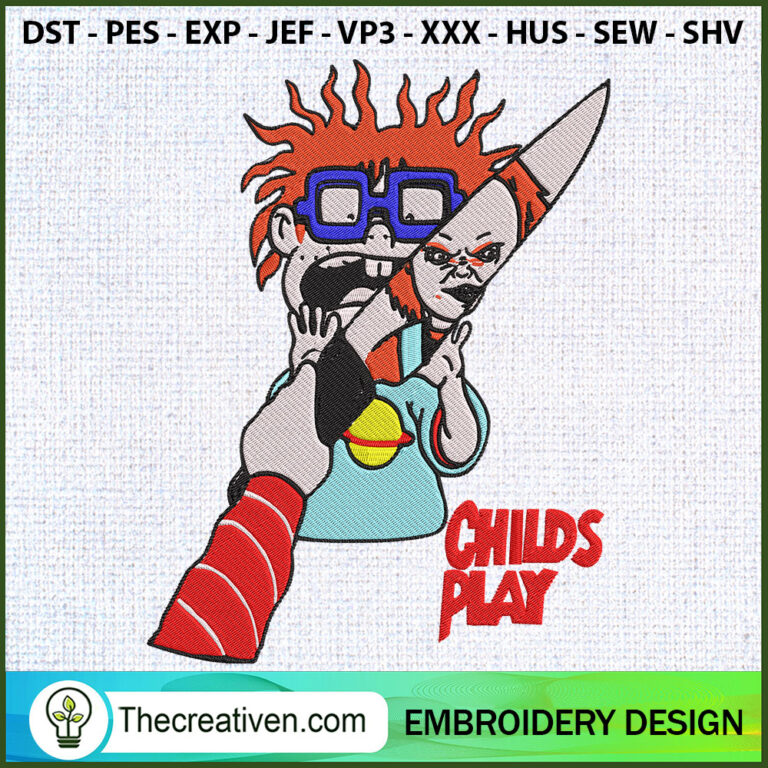 Chucky Scary Killer Chuckie Finster Embroidery Designs, Halloween ...