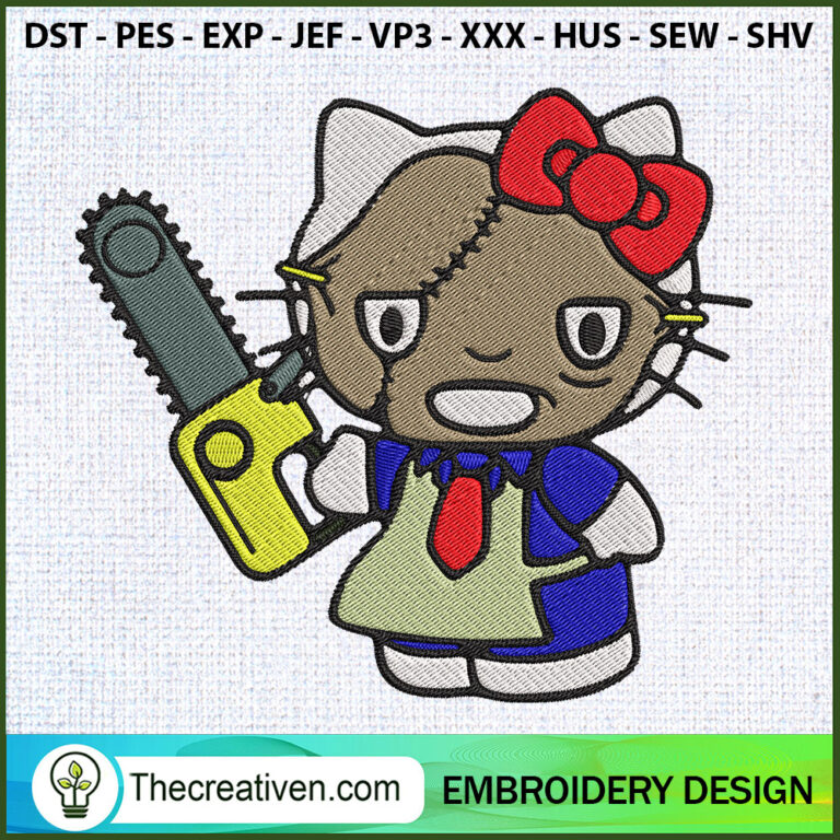 Hello Kitty Leatherface Embroidery Designs, Halloween Machine ...