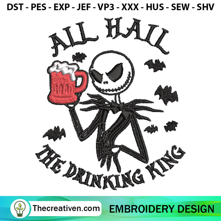 All Hall The Drinking Queen Embroidery Designs, Machine Embroidery ...