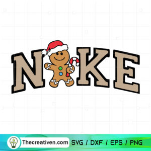 Nike X Gingerbread Christmas SVG, Nike Logo SVG - Premium & Original ...
