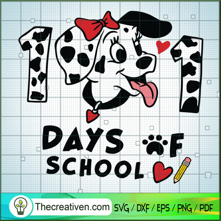 101 Days Of School SVG, 101 Dalmatians SVG - Premium & Original SVG Cut ...