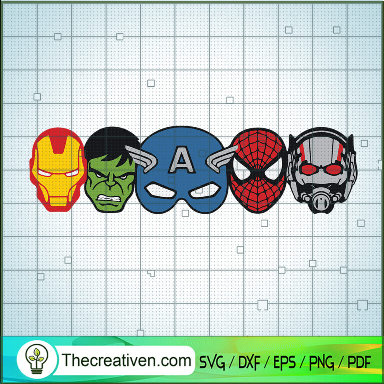 Marvel Hero Mask SVG, Marvel Movie SVG - Premium & Original SVG Cut Files