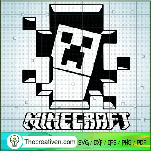 Creeper Mine SVG, Minecraft Game SVG - Premium & Original SVG Cut Files